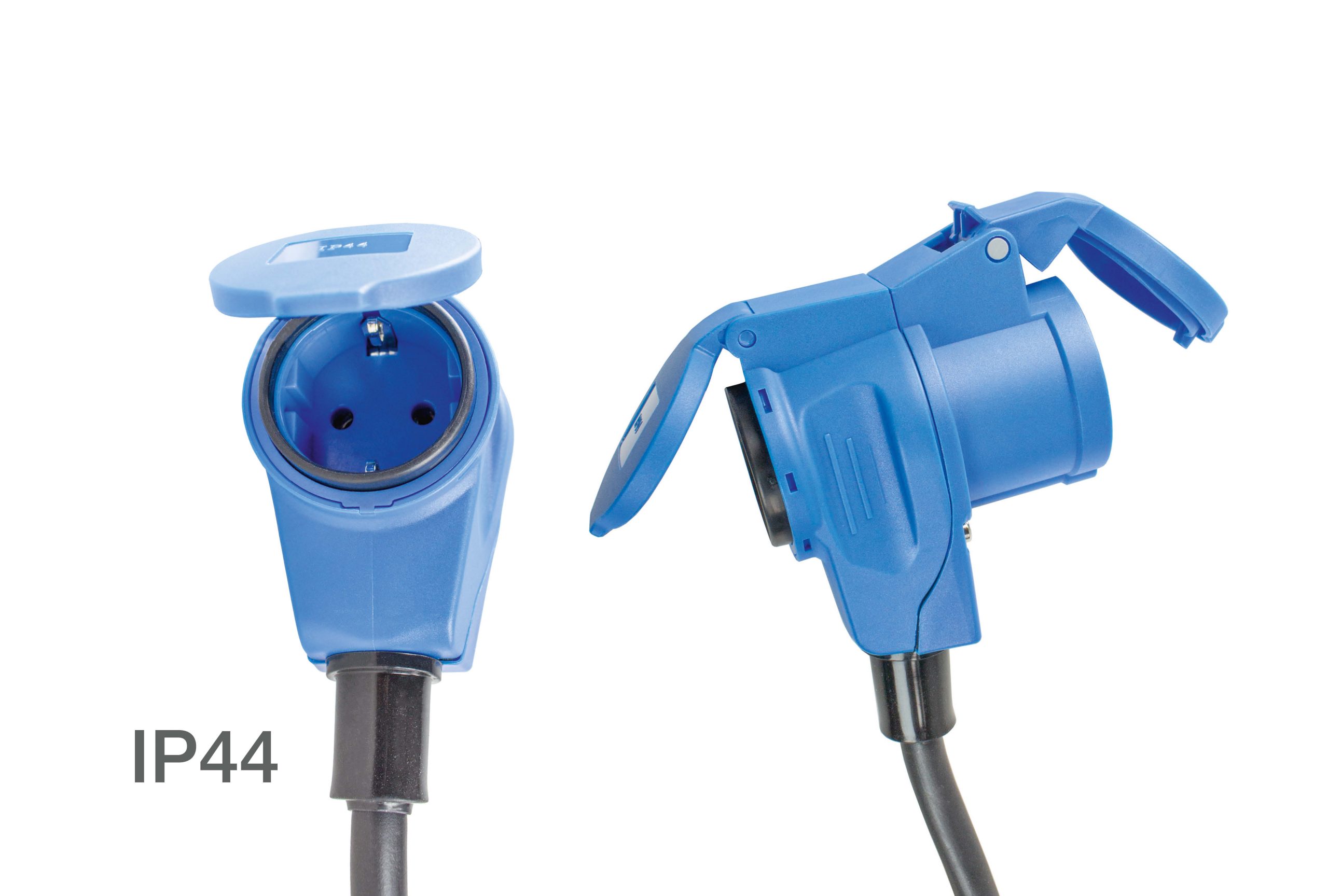 Polyurethane adapter cable with earthing contact plug and CEE combi coupling | as - Schwabe